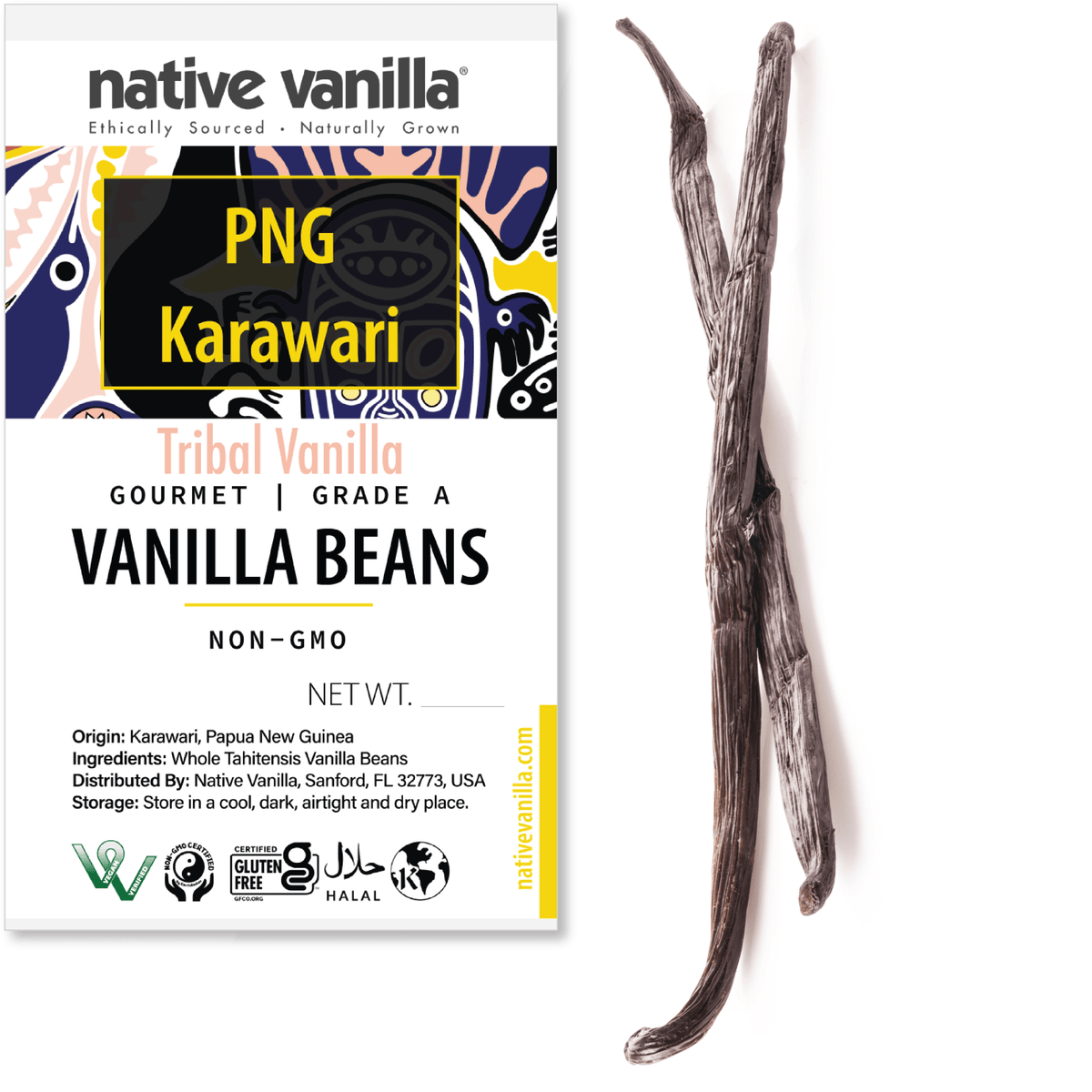 Papua New Guinea, Karawari - Gourmet Vanilla Beans - Grade A | Native Vanilla