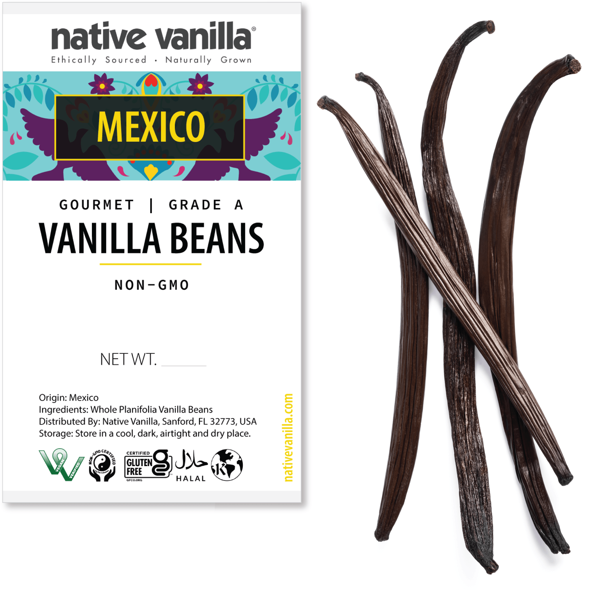 Mexico, Veracruz - Planifolia Gourmet Vanilla Beans - Grade A | Native ...